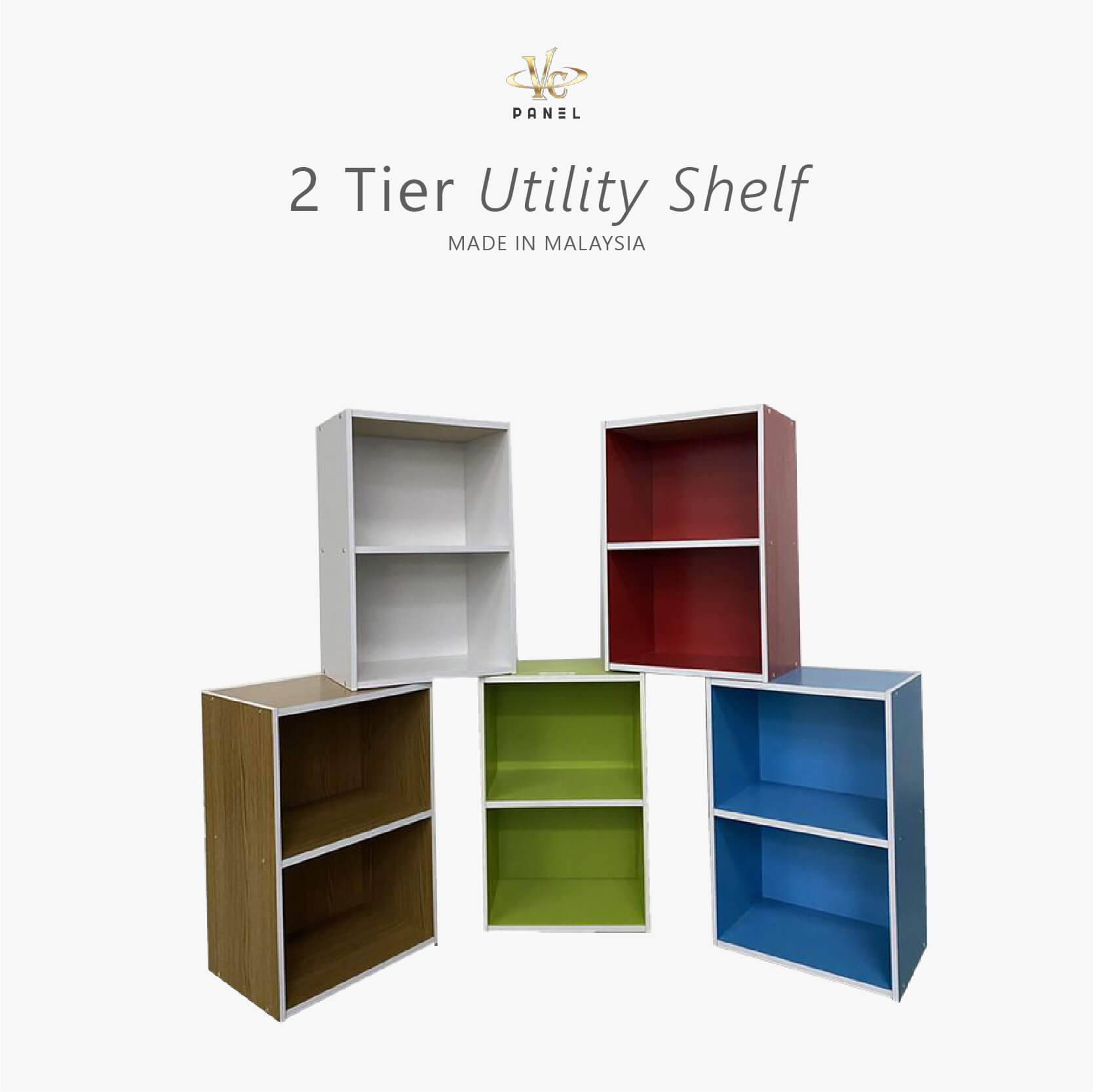 VC-0019 2 TIER UTILITY SHELF - VC Panel